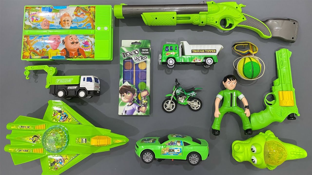 My Latest Cheapest toys Collection, Shot Gun, Ben 10 Bike, Ben 10 Stunt ...