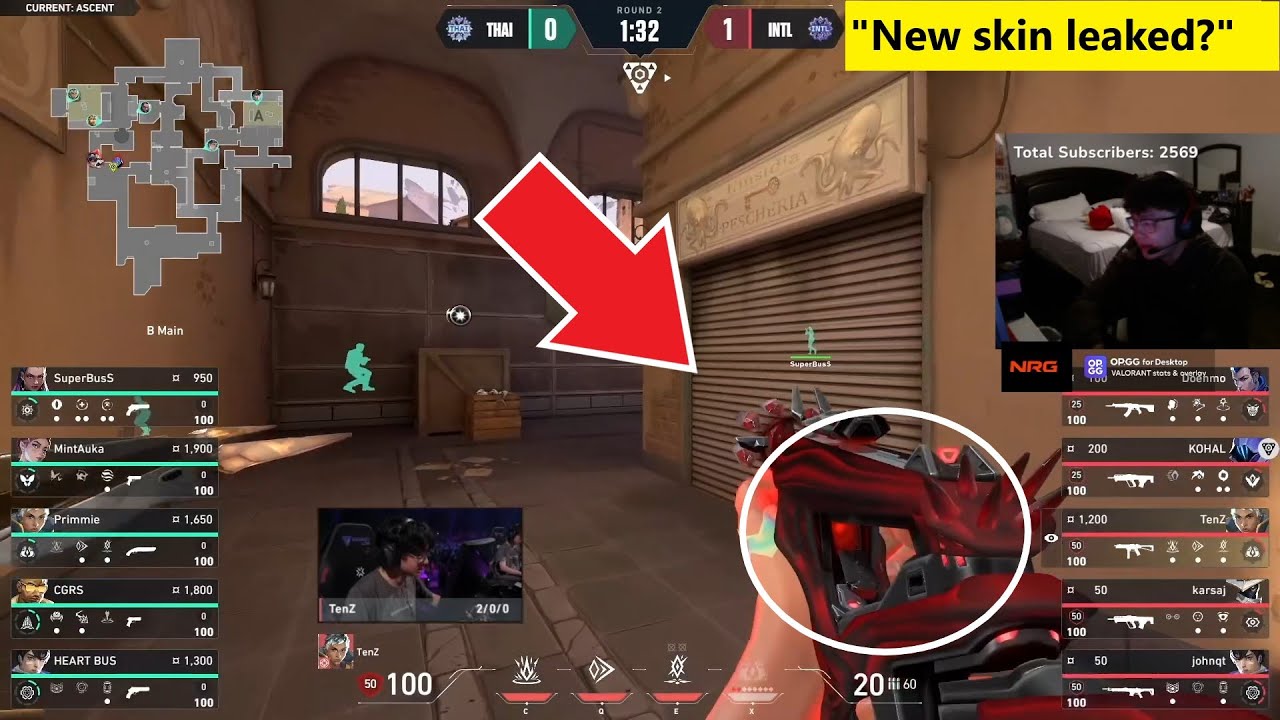NRG Shanks Reacts to Valorant's New Vandal & Knife Skin Leak at VCT ...