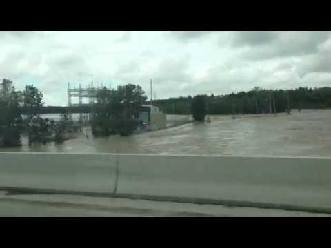 power substation in calgary underwater - YouTube
