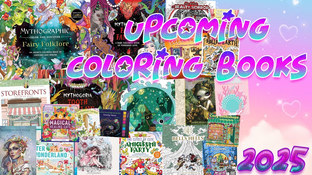UPCOMING COLORING BOOKS OF 2025! - YouTube