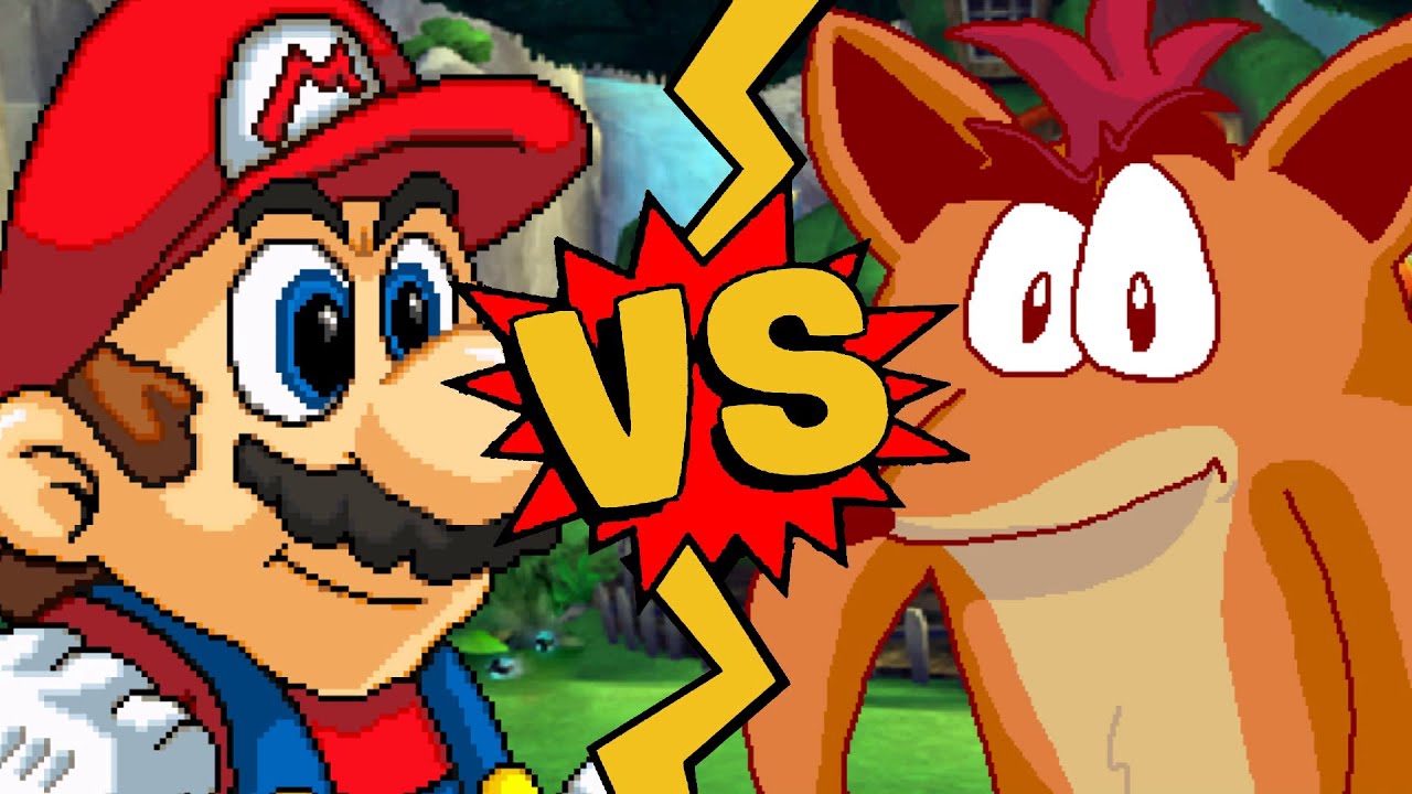 M.U.G.E.N. Battles | Mario vs Crash Bandicoot - YouTube
