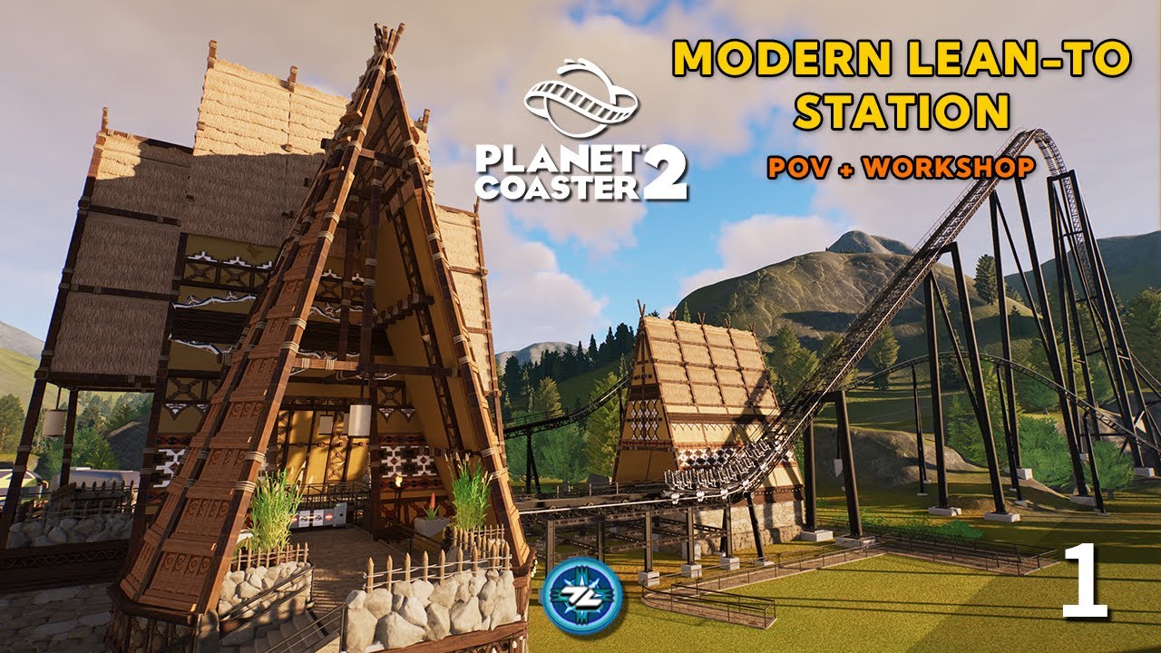 Planet Coaster 2 | Episode 1 - Modern Lean-To Station (MACK Hyper POV ...
