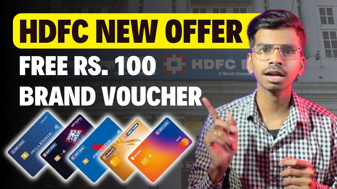 GET ₹ 100 BRAND VOUCHER with HDFC Bank Credit Card | HDFC Bank Credit ...