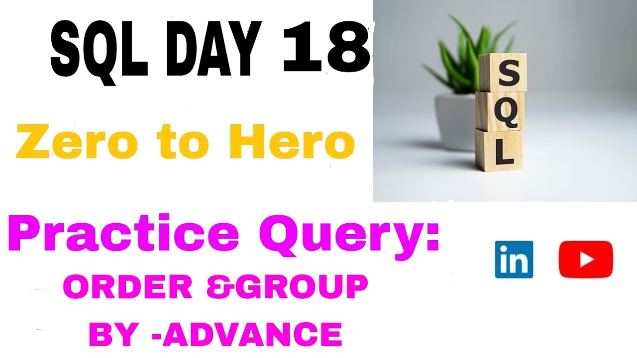 Sql Sqlforbeginners Innerjoinsql Day 18 Practice Questions Group And Order By Youtube
