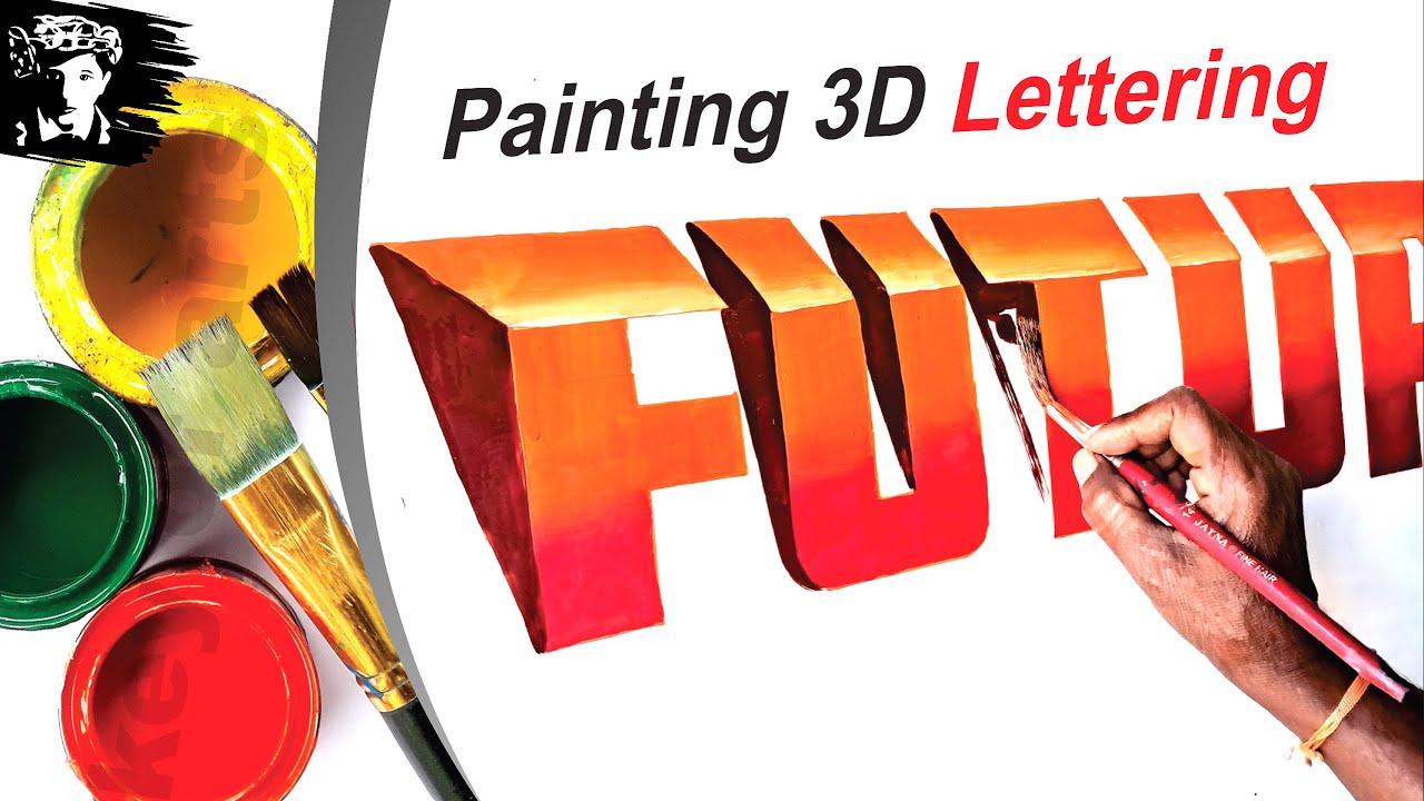 Sign Painting 3D Trick Lettering Future Mobiles Board Handwriting in ...