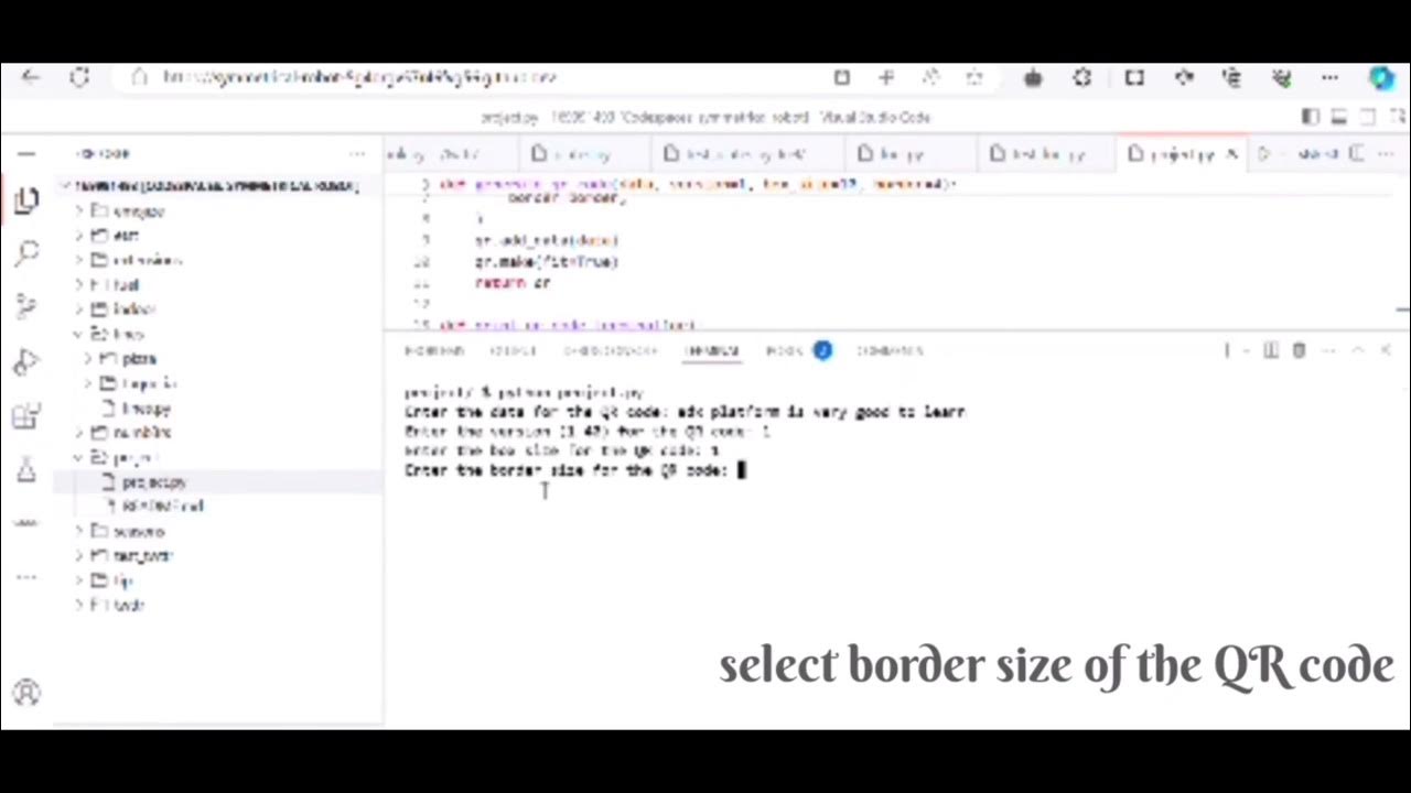 cs50p python final project QRCODE GENERATOR - YouTube