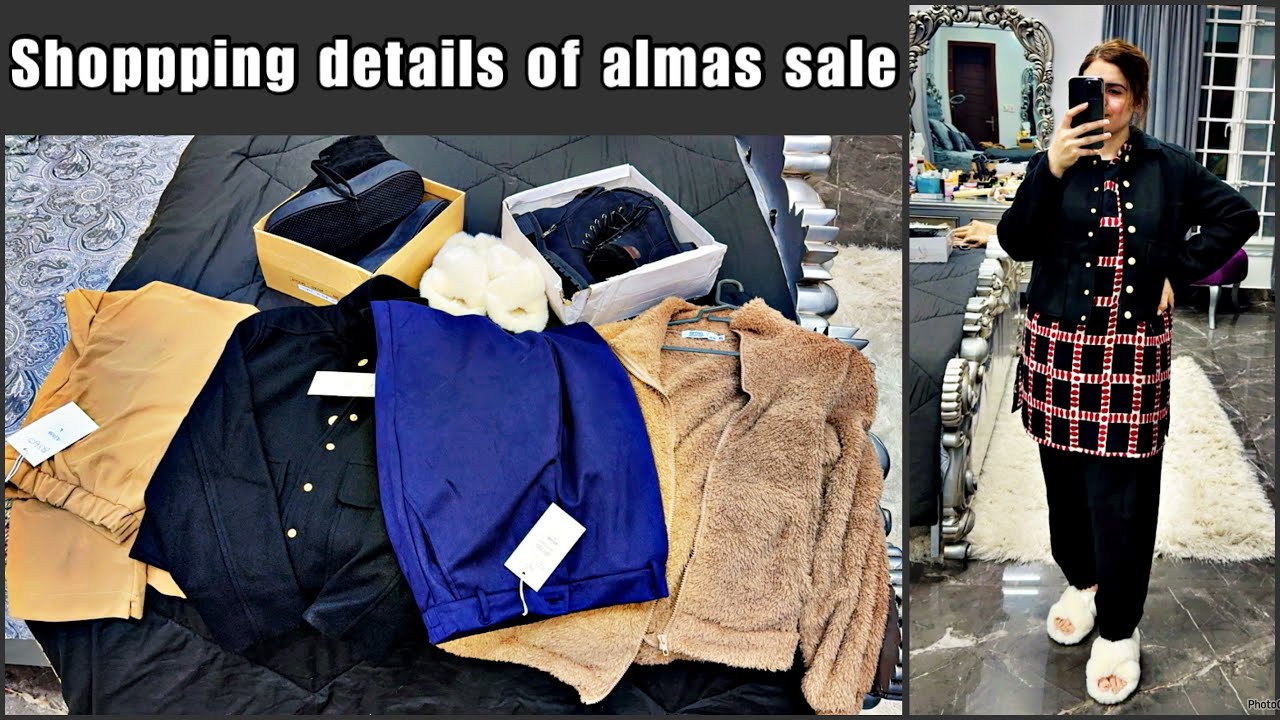 Shopping details of almas sale / my shopping Haul / End of season sale ...