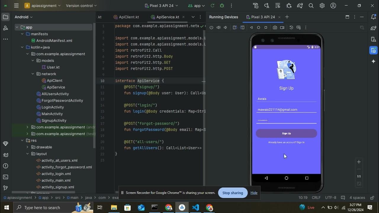 Login & Signup System: FlutterApp with Django RESTful API Integration ... Login & Signup System: FlutterApp with Django RESTful API Integration ...