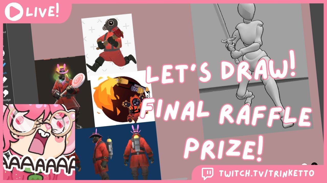 FINAL RAFFLE ART LETS GET THIS DONE!! | art - YouTube