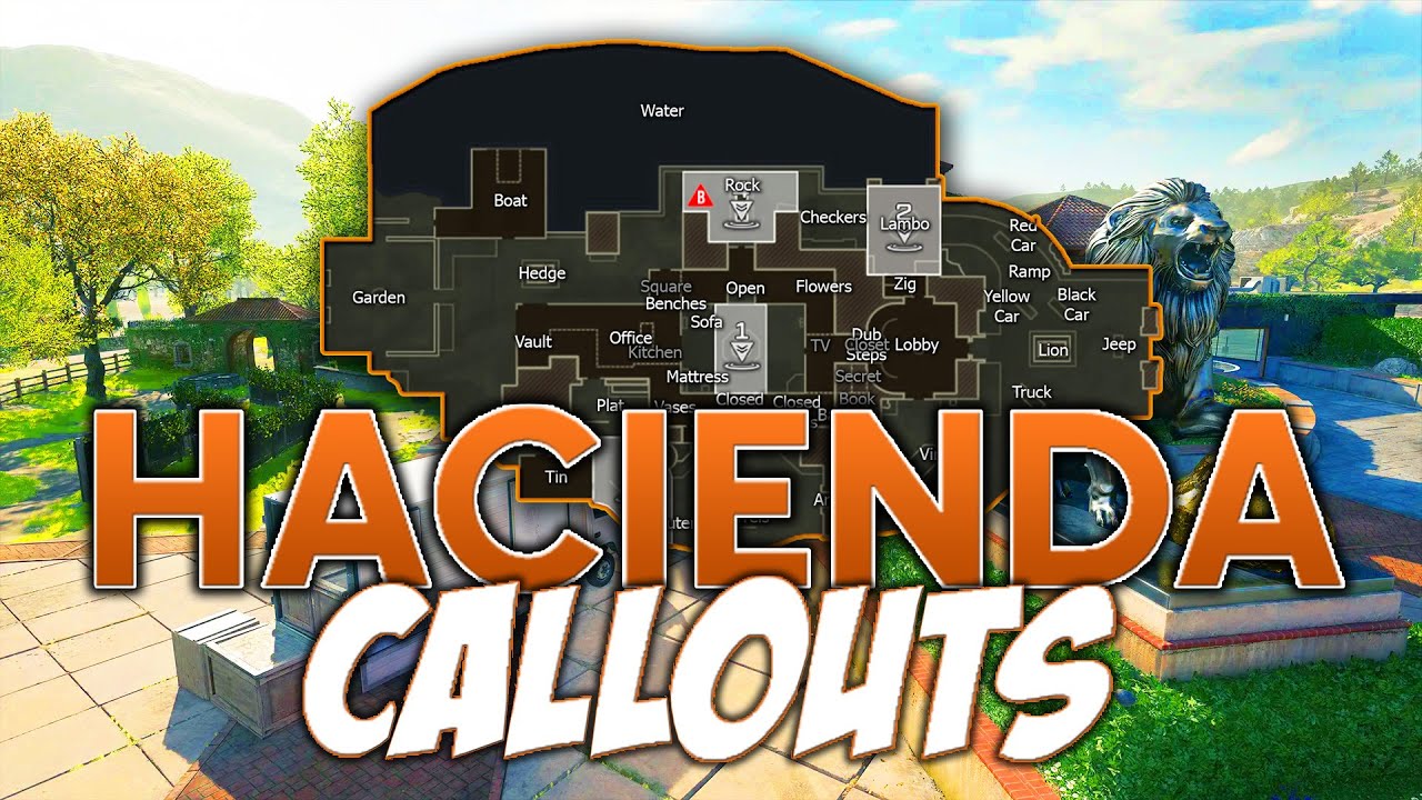 PRO HACIENDA CALLOUTS for BO6 Ranked Play! - YouTube