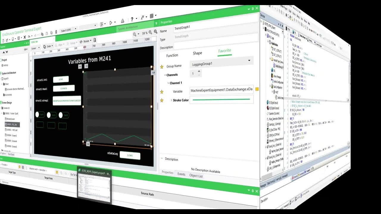 How to connect the simulator of EcoStruxure Operator Terminal Expert to M241 and M262? - YouTube