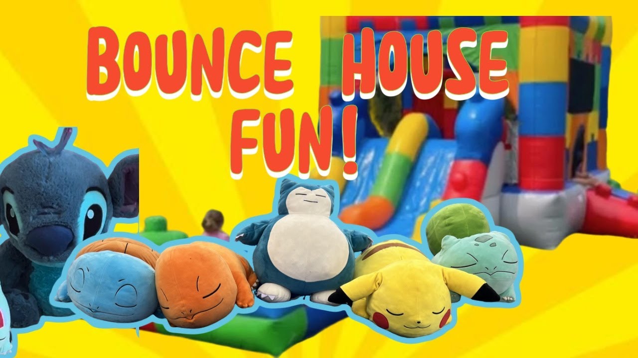 Pokémon & Stitch Bounce House Party… with a Dino Surprise! 🎉 🏰 🦖 - YouTube