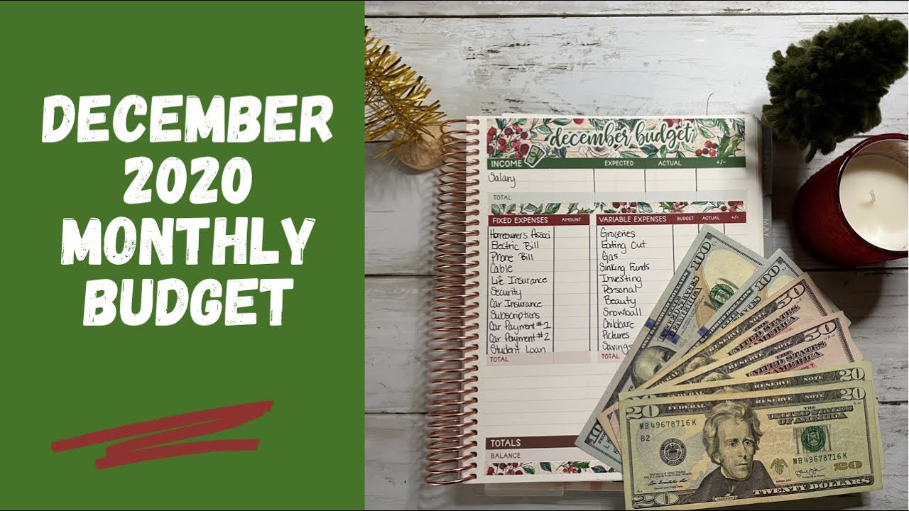 December Budget 2020 | Budget with Me | Money with Gab - YouTube
