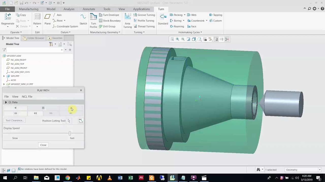 Area Turning, Drillling, Boring and Volume Milling in combined by using ...