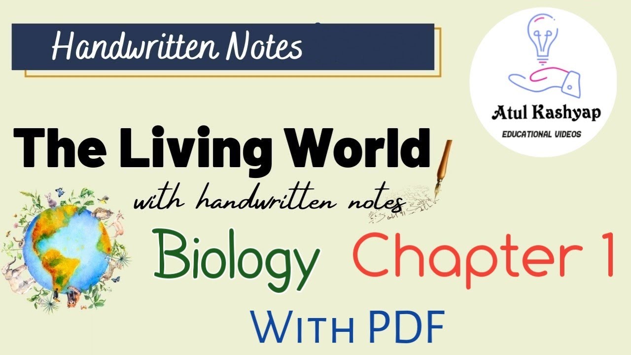 The Living World : Chapter 1 | NOTES | Class 11th | Biology ...
