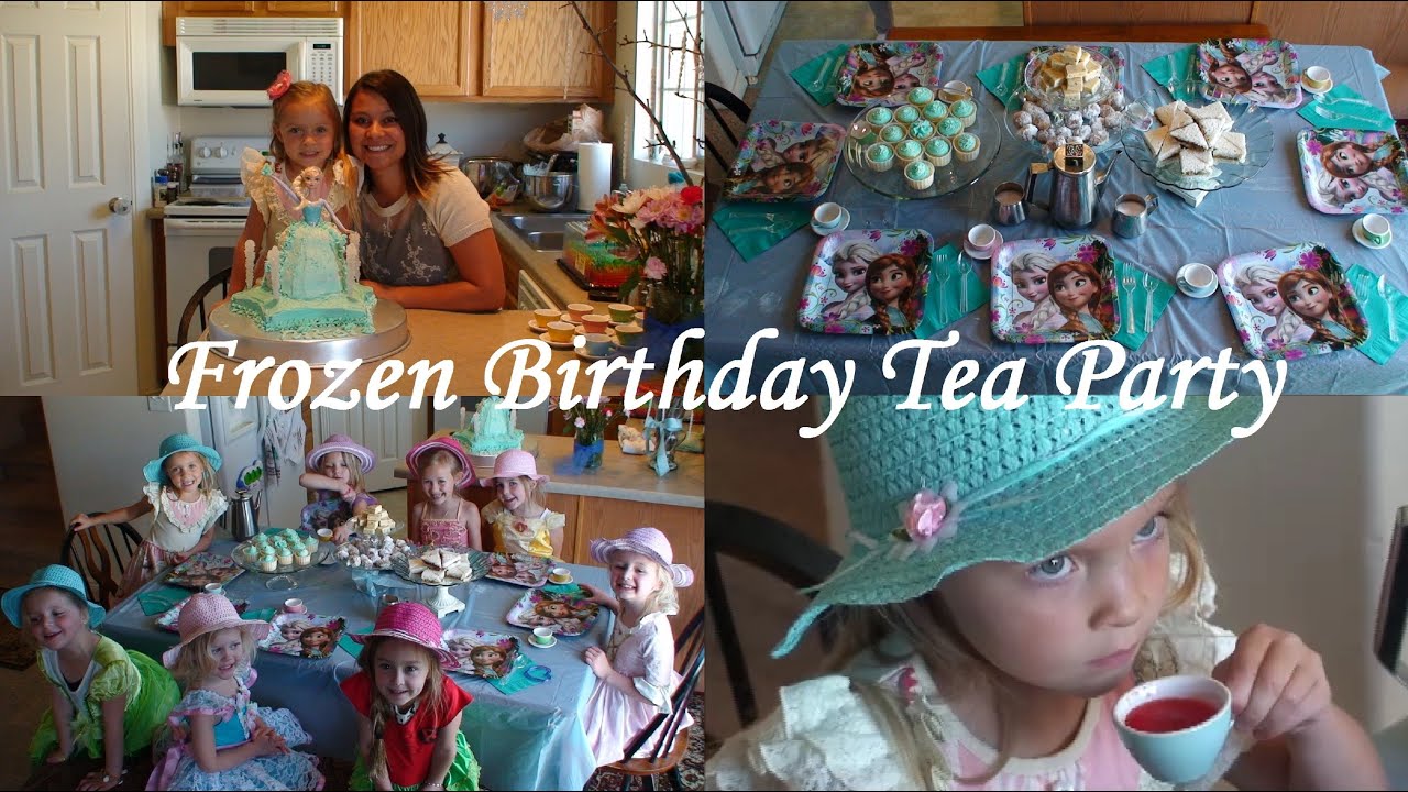 DISNEY FROZEN - BIRTHDAY TEA PARTY! - YouTube