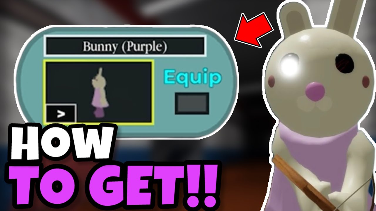 How to get the BUNNY (Purple) Skin in PIGGY!! [Roblox] - YouTube