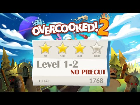 Overcooked! 2: Level 1-2, 1 Player (Solo), Score 1768 (4 Stars, NO ...