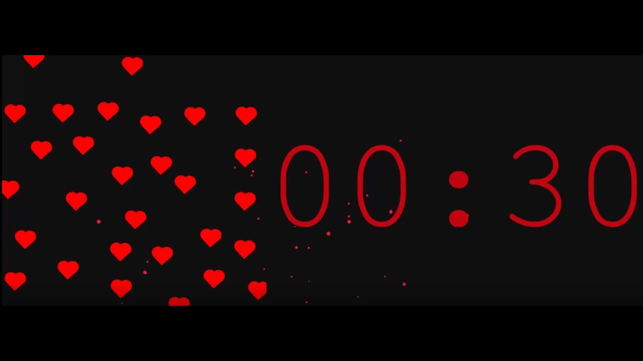 30 Second Countdown Timer| 30 Second Timer with Alarm, without Music ...