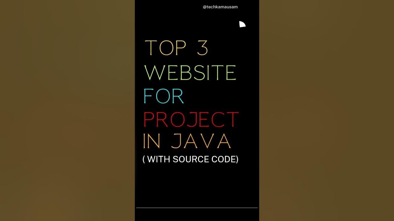 JAVA PROJECT WITH SOURCE CODE #easyjavaproject #javaproject #projectwithsourcecode #techkamausam ...