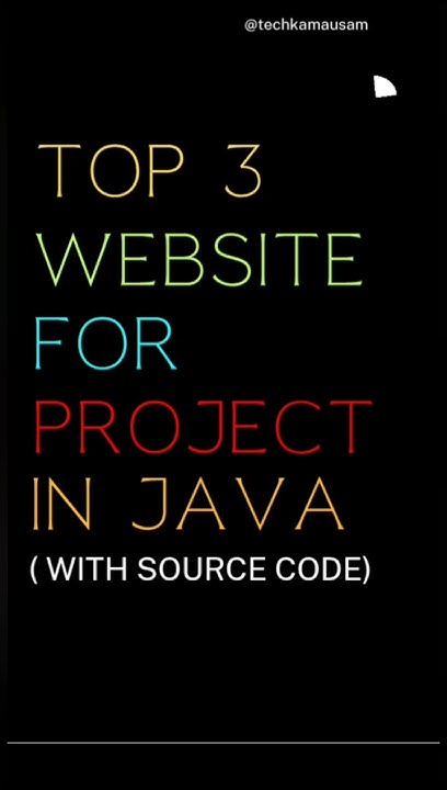 JAVA PROJECT WITH SOURCE CODE #easyjavaproject #javaproject #projectwithsourcecode #techkamausa ...