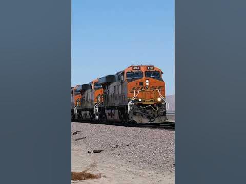 BNSF 8168 EB STACK TRAIN MP 733 NEEDLES SUB 8-14-2023 #railfan #trains #bnsftrains - YouTube