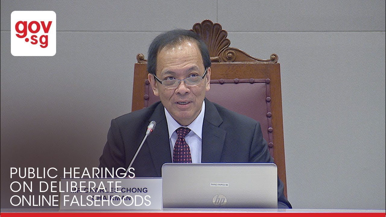 Opening Remarks by Select Committee Chairman, Charles Chong - YouTube
