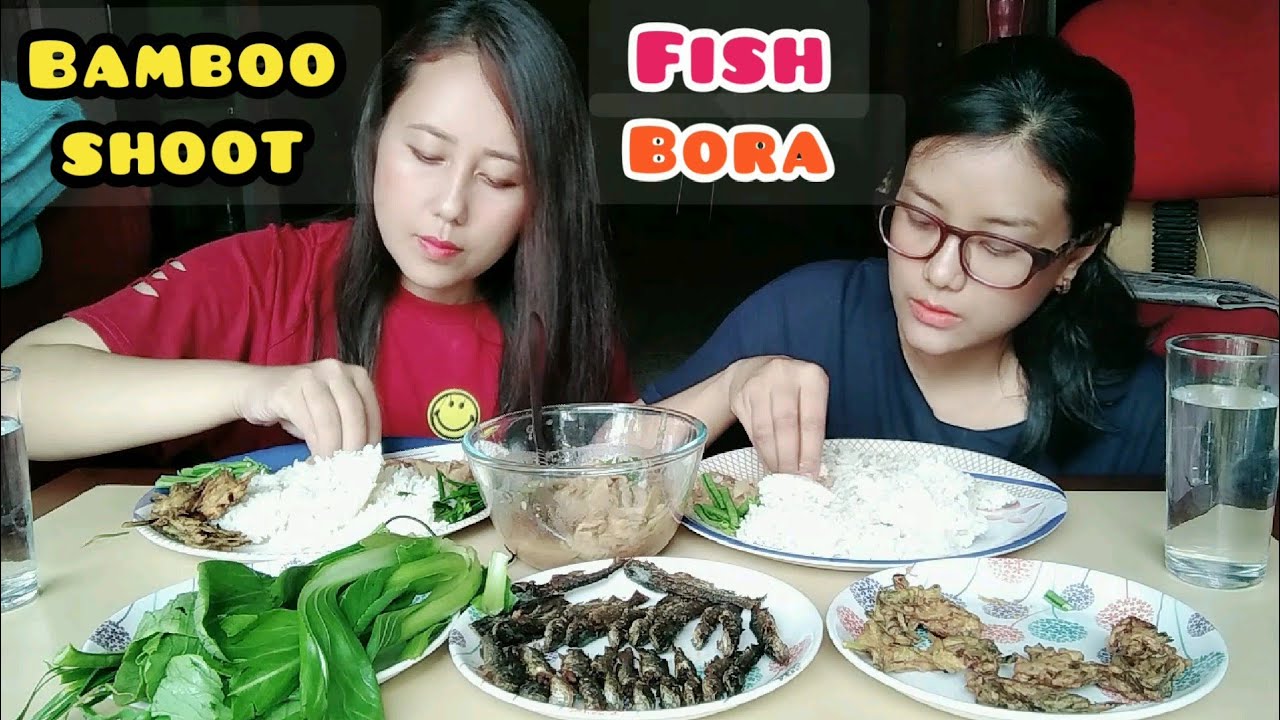[47] Manipur Bamboo shoots chutney || kakching soibum || Fish fry ...