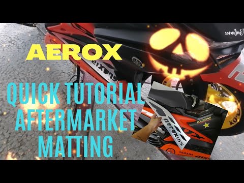 Aerox Aftermarket Matting | Quick Tutorial How to Install | DIY - YouTube