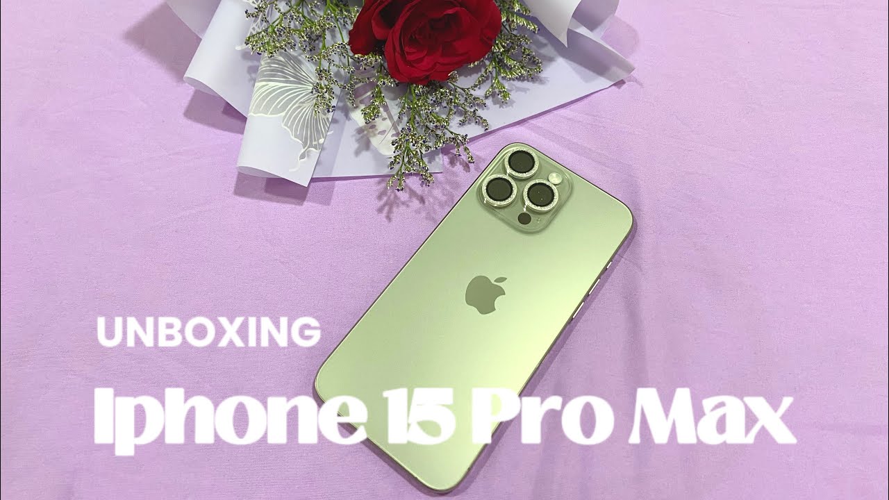 Iphone 15 Pro Max Natural Titanium - unboxing🤍 🎀 - YouTube
