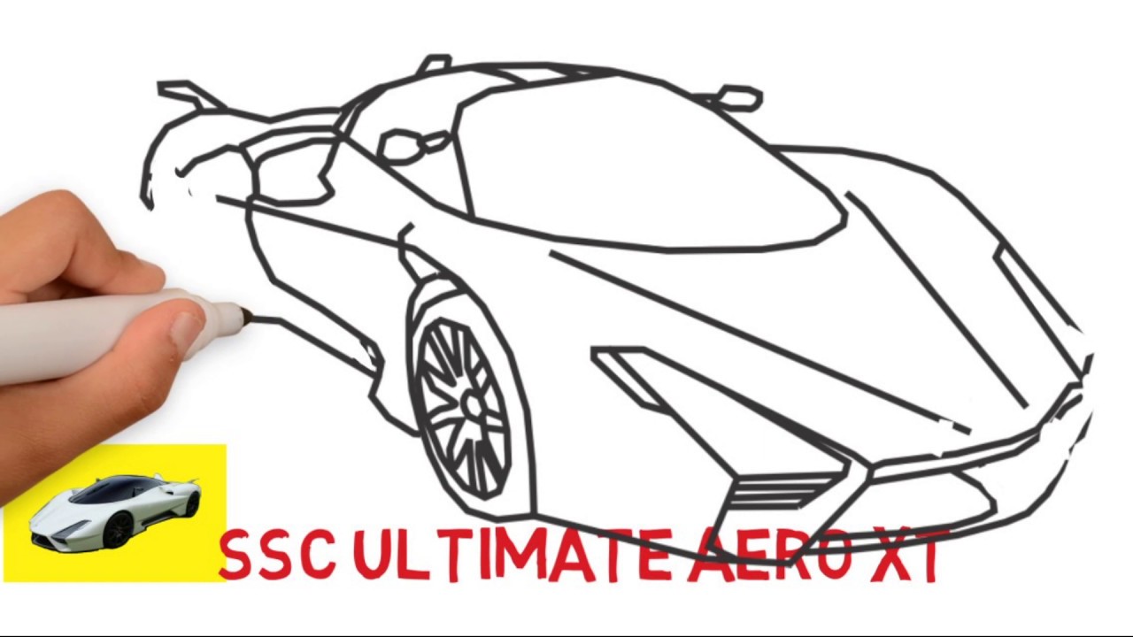 How to Draw SSC Tuatara 2020 | Super car | So easy - YouTube
