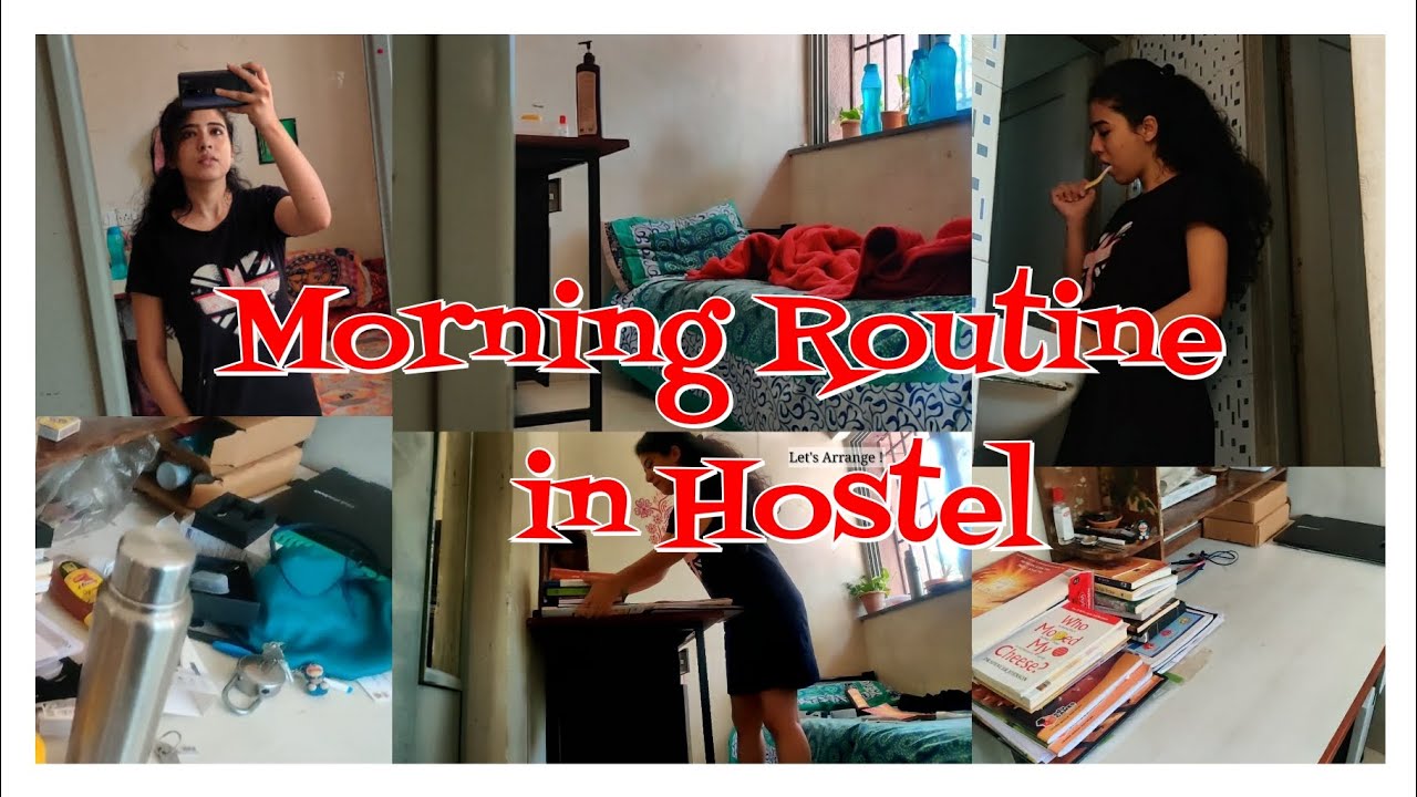 Simple Morning Routine in hostel #hostel #morningroutine @Nikita.D ...