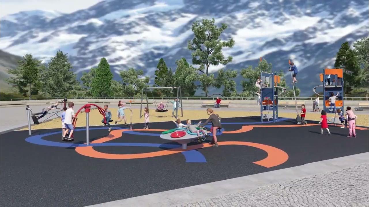 Physcial challenge - Playground Design Idea by KOMPAN - YouTube