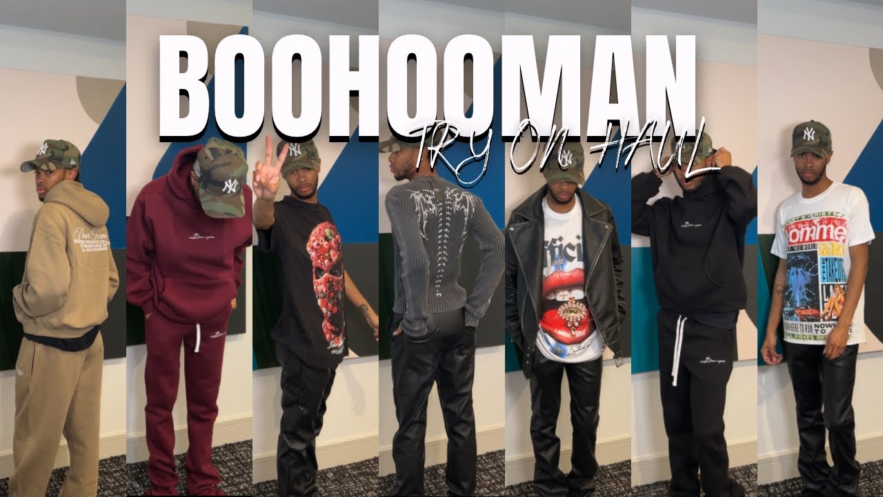 MASSIVE BOOHOOMAN CLOTHING HAUL/ TRY-ON HAUL (SHIPPING & SIZE GUIDE ...