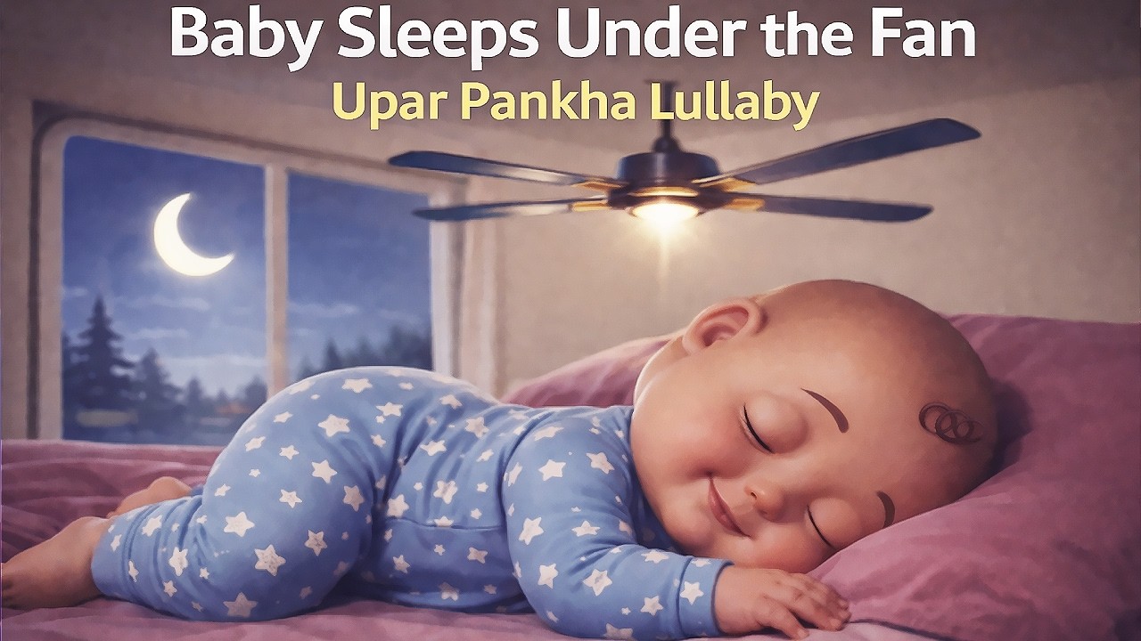 Baby Sleeps Under the Fan 😴 Upar Pankha Lullaby for Toddlers - YouTube