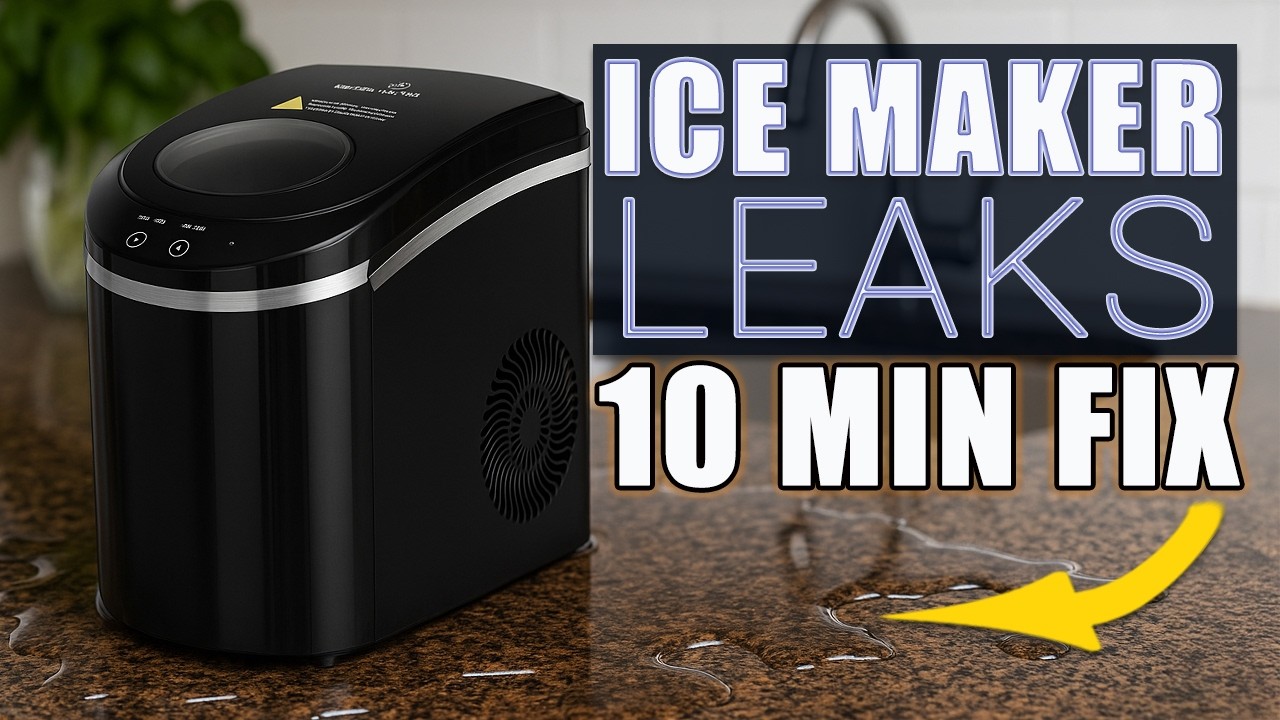 Yes, ANYONE can fix this common ice maker leak! It's easy with a simple ...