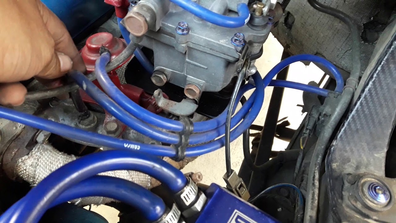 5k Engine Vacuum hose guide,vacuum advancer,ac idle up. - YouTube