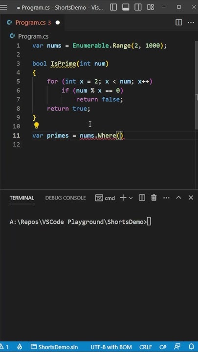 Easy trick to filter numbers in C# with LINQ #csharp #programming #coding - YouTube