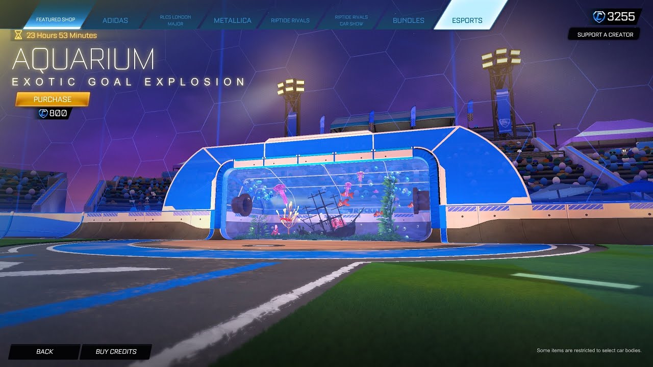 NEW AQUARIUM GOAL EXPLOSION! Rocket League Item Shop: 22, June 2024 ...