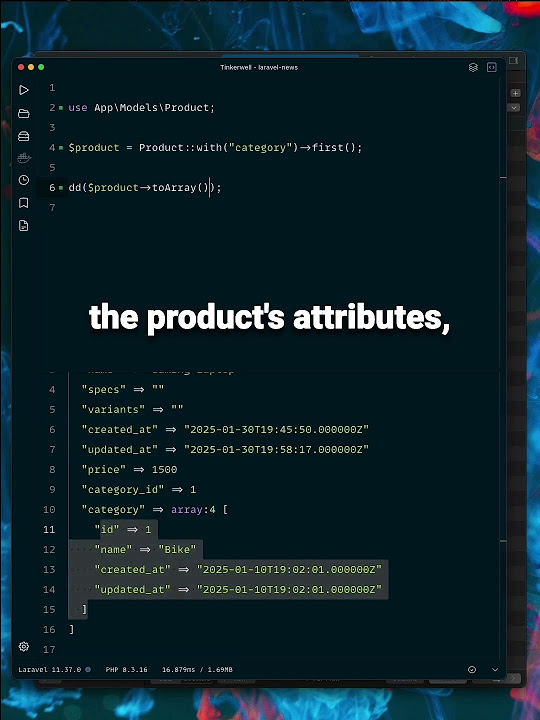 Get Raw Model Data in Laravel with attributesToArray - YouTube Get Raw Model Data in Laravel with attributesToArray - YouTube