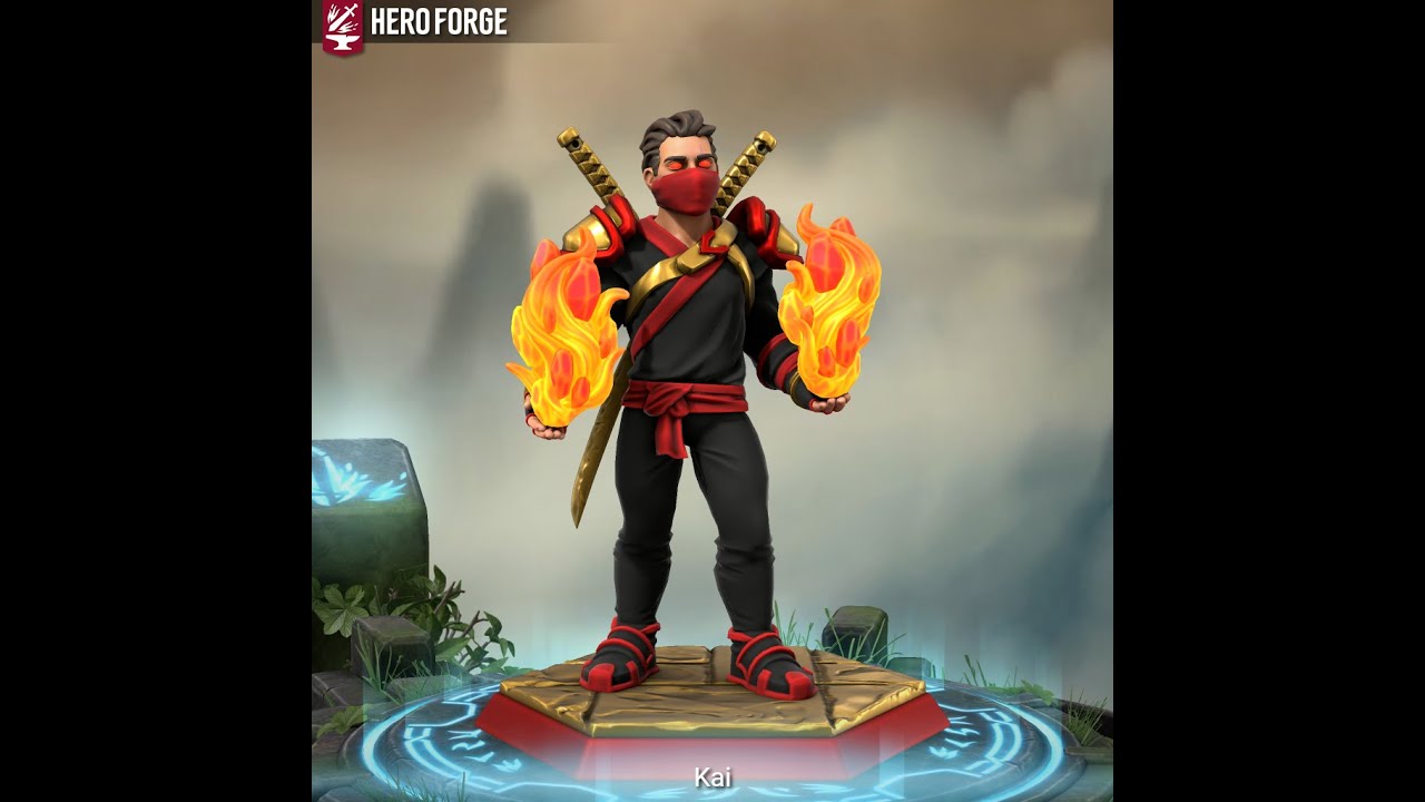 Making Kai from Ninjago in Hero Forge - YouTube