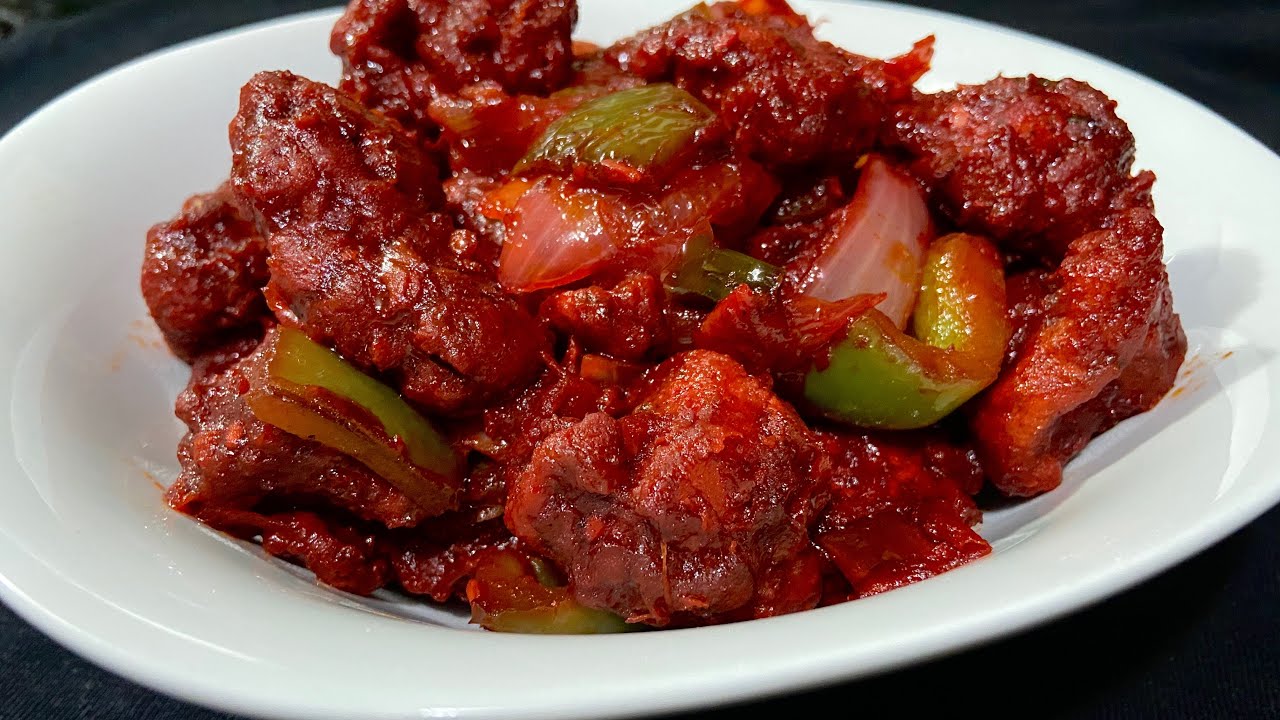 ଚିଲି ଚିକେନ୍/Chilli chicken /Restaurant style dry chilli chicken ...