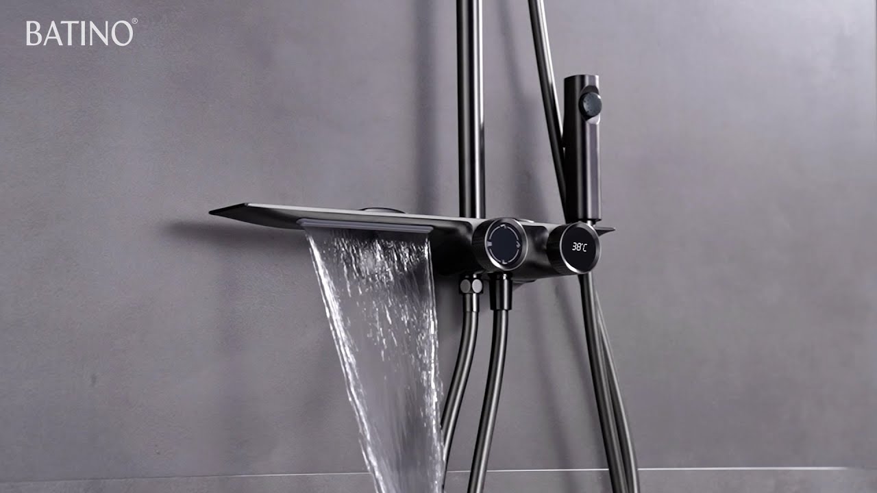BATINO (BT1040) DIGITAL RAIN SHOWER FAUCET - YouTube