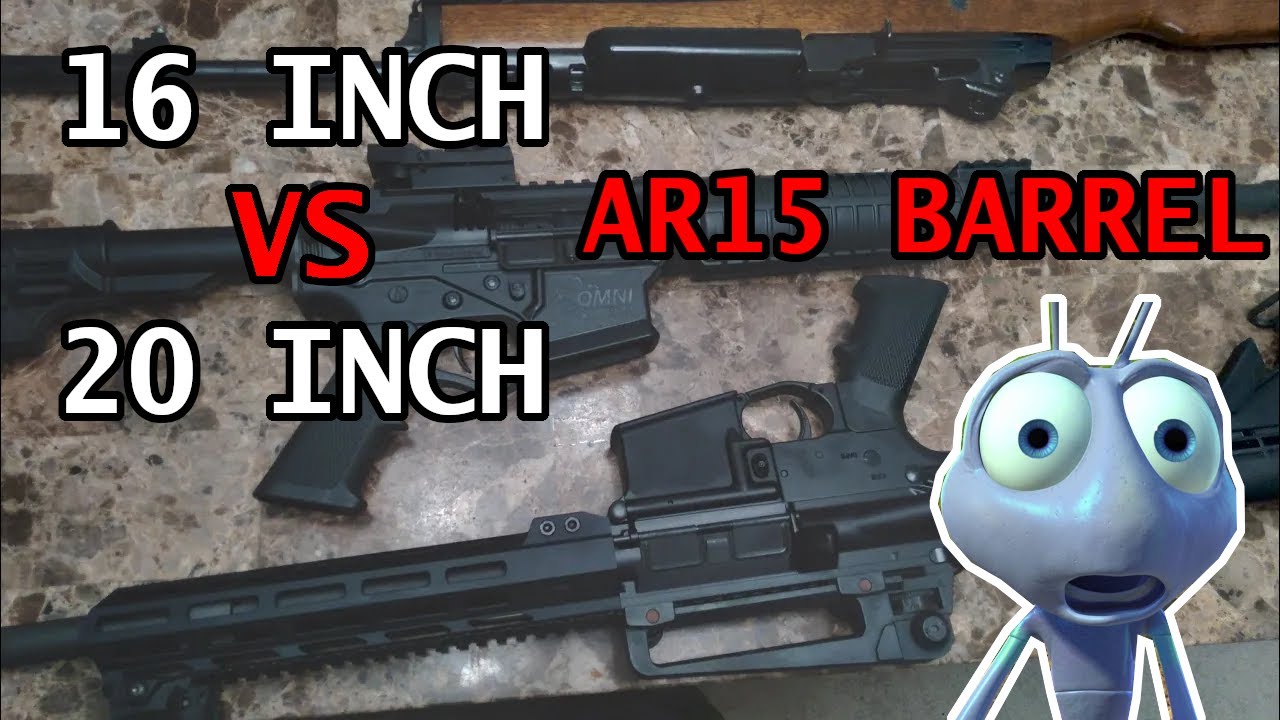 16 inch VS 20 inch 5.56 Barrels - YouTube