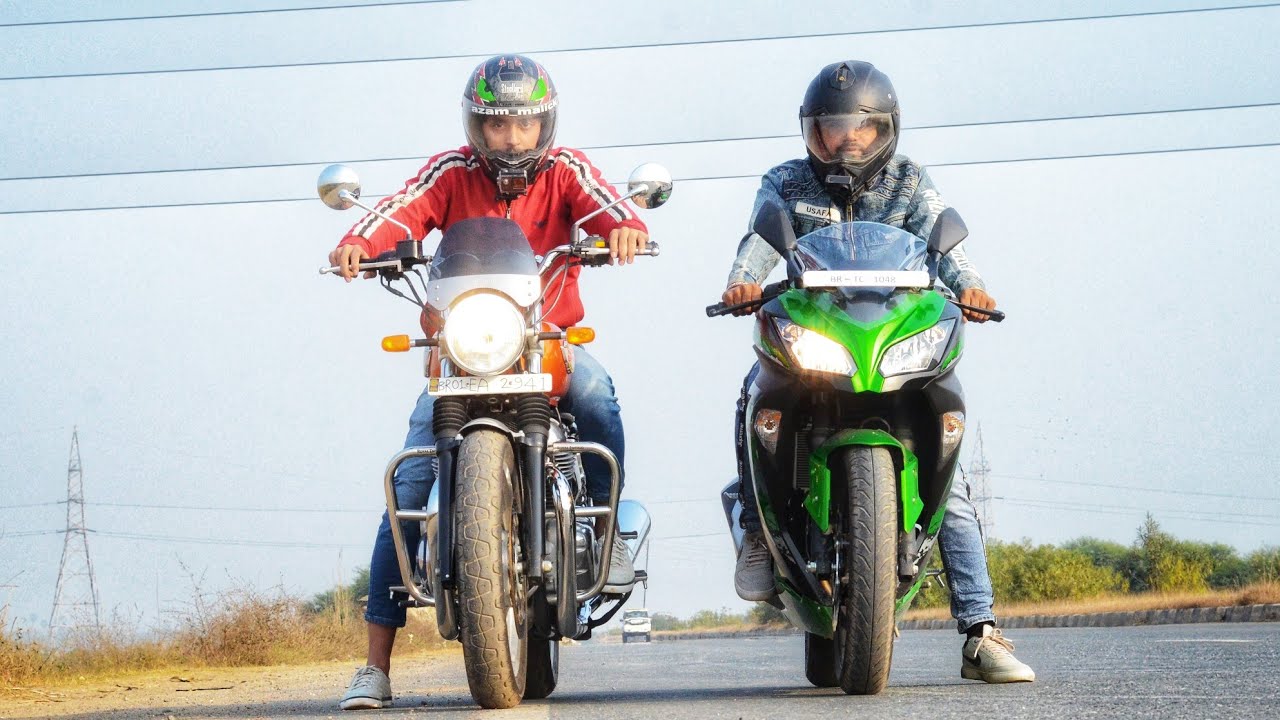 inteceptor 650 vs Ninja 300 Race | Higway battle | TopEnd - YouTube