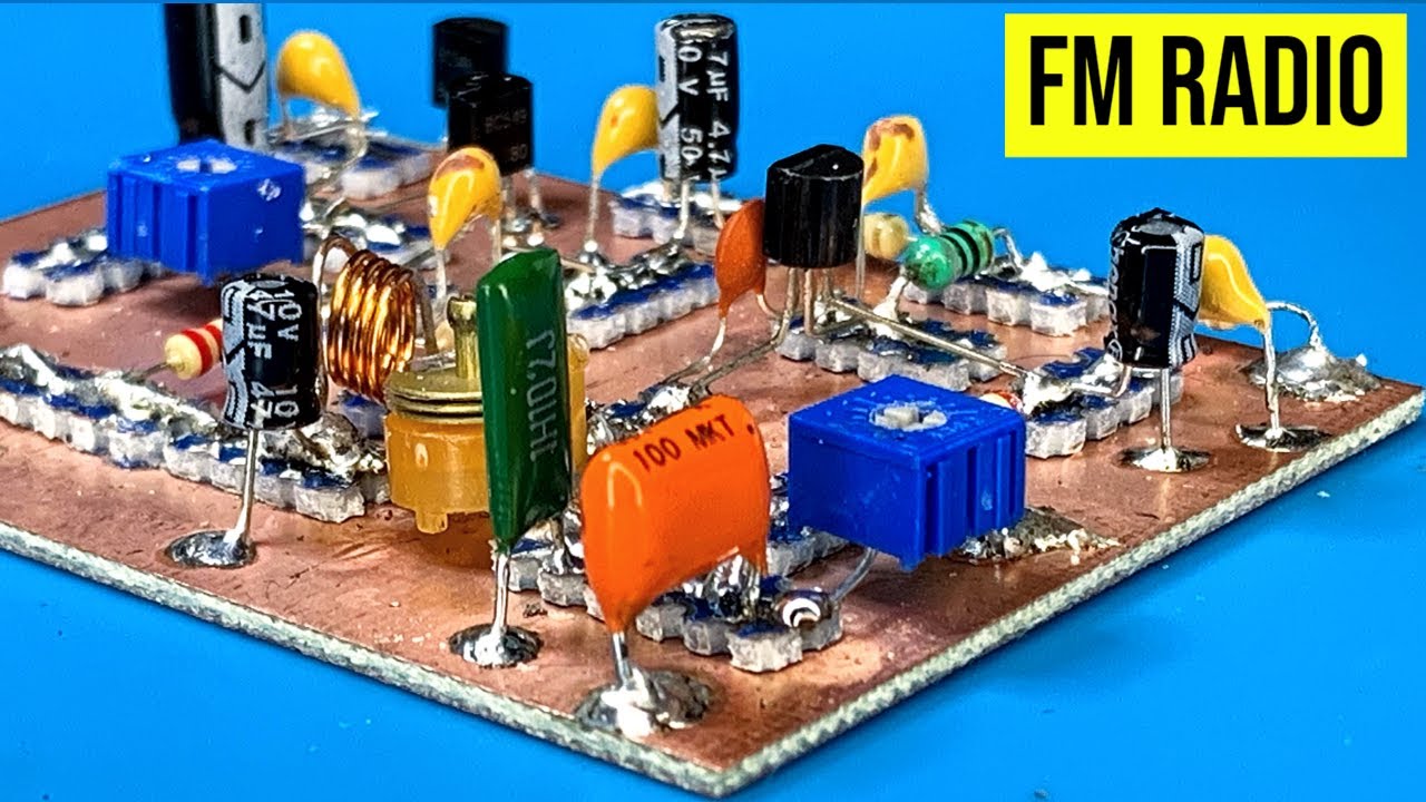how to make a simple fm radio, Use transistor, utsource - YouTube