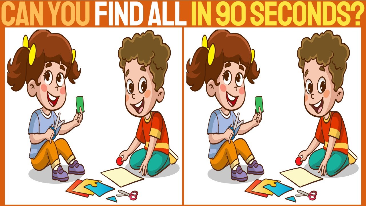 【Find the difference】💡If you find out all differences, you are a genius ...