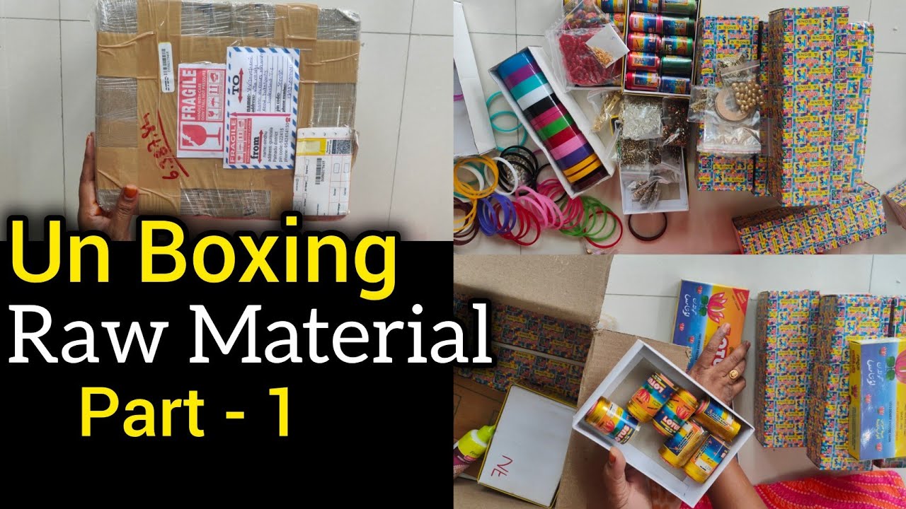 Un Boxing Raw Material Part - 1 | Jwellery Raw Material | Unboxing ...