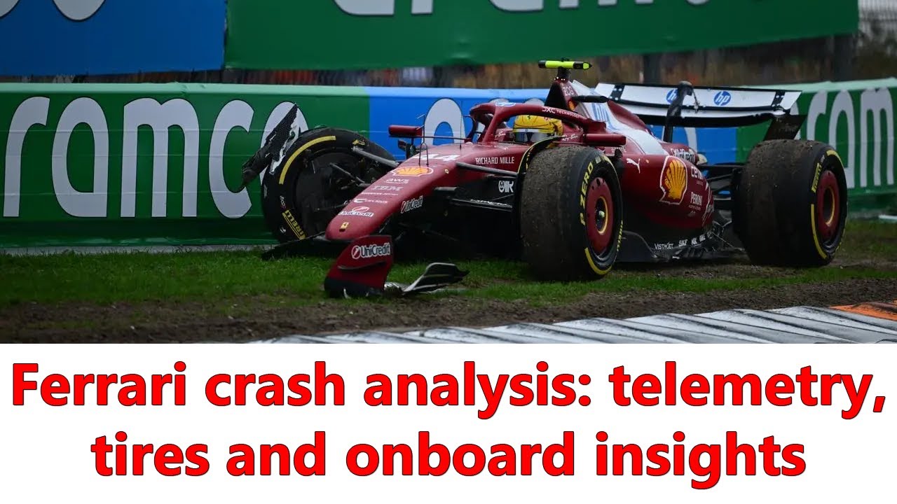 How Lewis Hamilton lost control of his Ferrari SF-25 in turn 3 ...