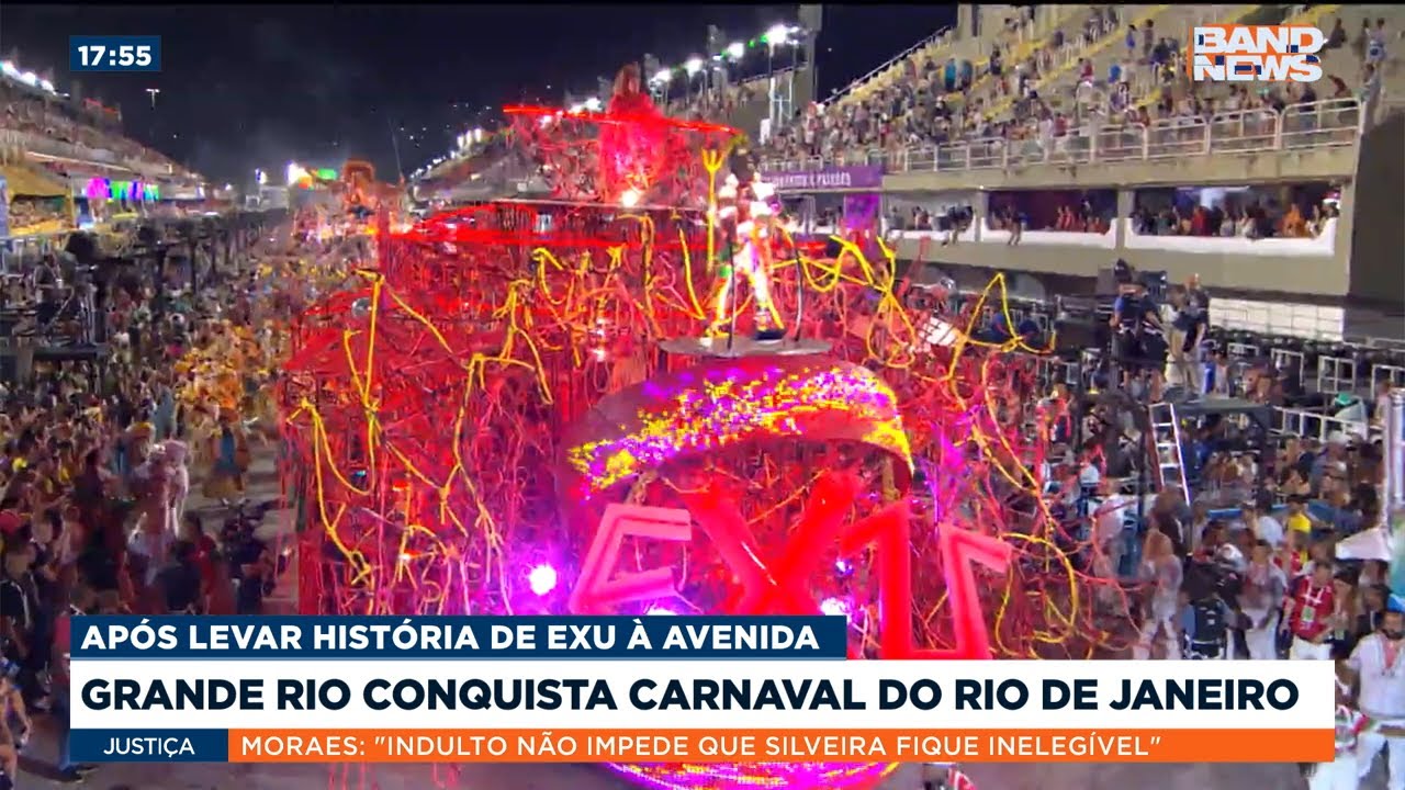 Grande Rio conquista carnaval do Rio de Janeiro - YouTube